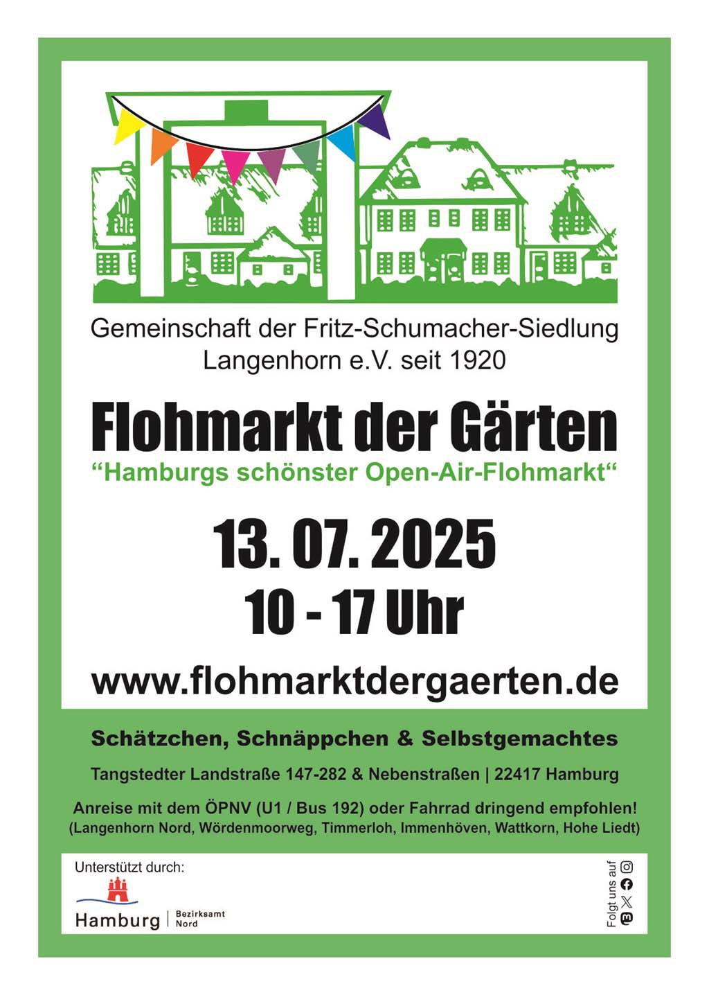 Flohmarkt der Gärten 2025 in Hamburg- Langenhorn